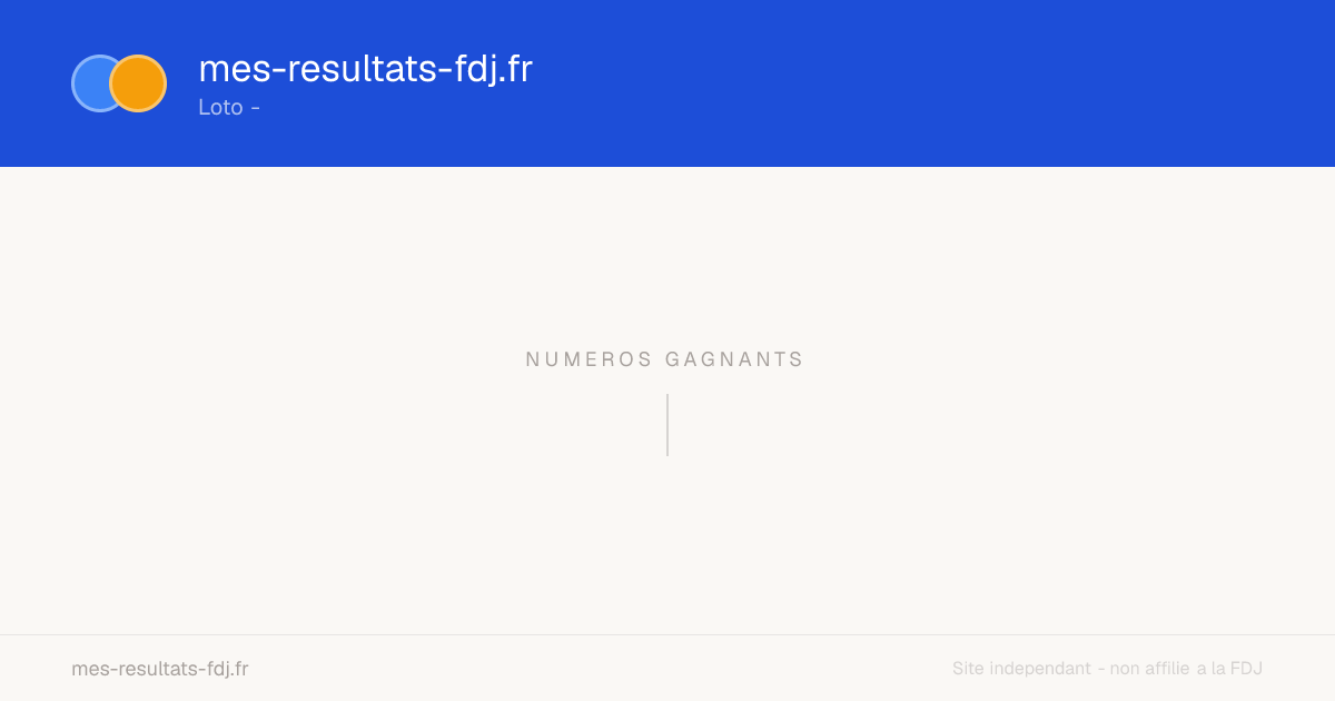 Loto 17 juin 2026 - Numeros Gagnants | Resultats FDJ